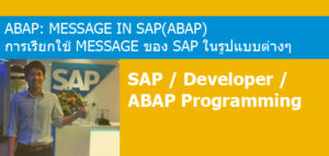 ABAP Code:MESSAGE IN SAP(ABAP) การเรียกใช้ MESSAGE ของ SAP ในรูปแบบ ...